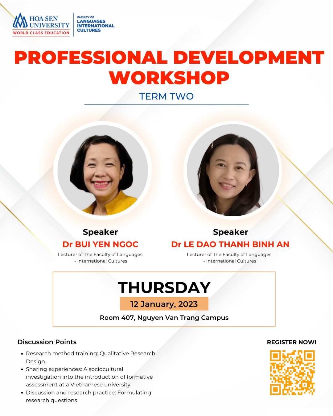 Professional Development Workshops Term 2 - Sự kiện