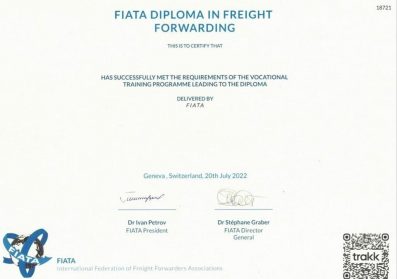 FIATA CERTIFICATE: WHAT IS IT? - Faculty of Logistics - International Trade
